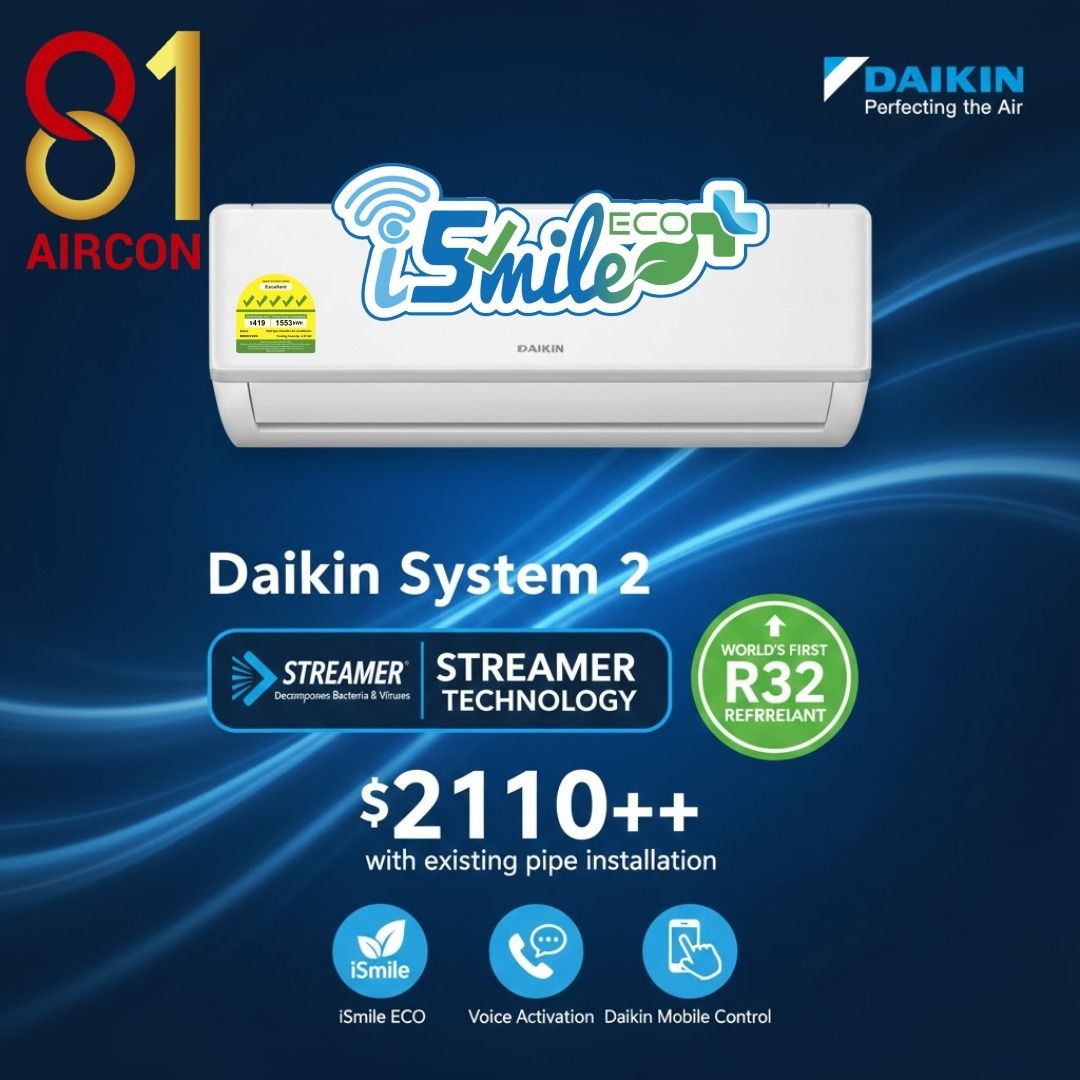 Daikin aircon installation System 2/ System 3/ System 4 _ new aircon ...