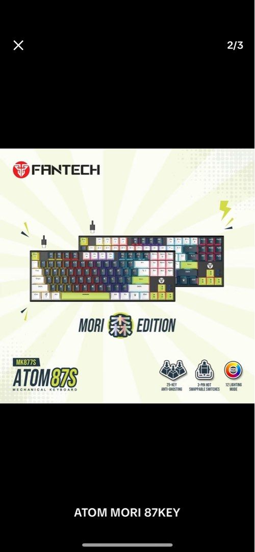 Fantech Atom BTS Mori Edition Mechanical Keyboard, Computers & Tech ...