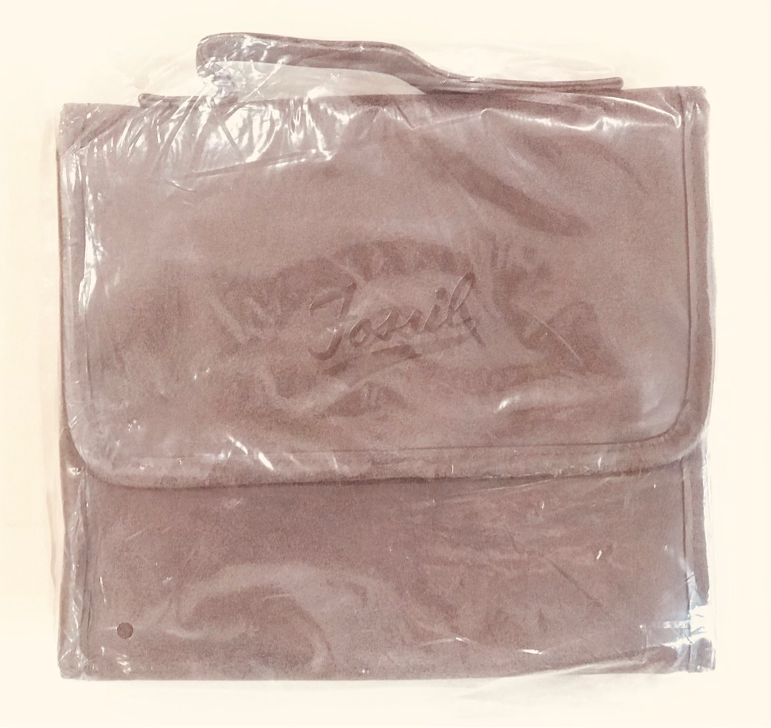 Fossil Leather Travel Organizer Bag Pouch - Brand New, Hobbies & Toys ...