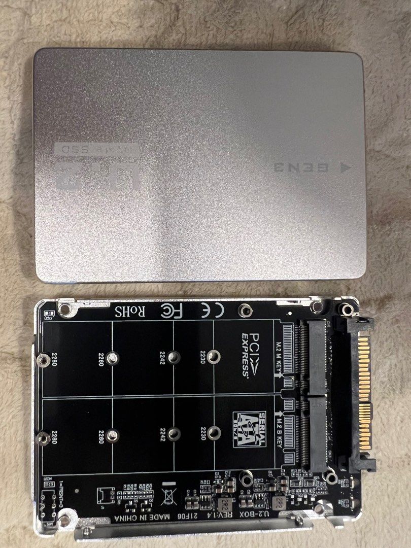 GEN 3 U.2 NVMe SSD Enclosure, Computers & Tech, Parts & Accessories ...