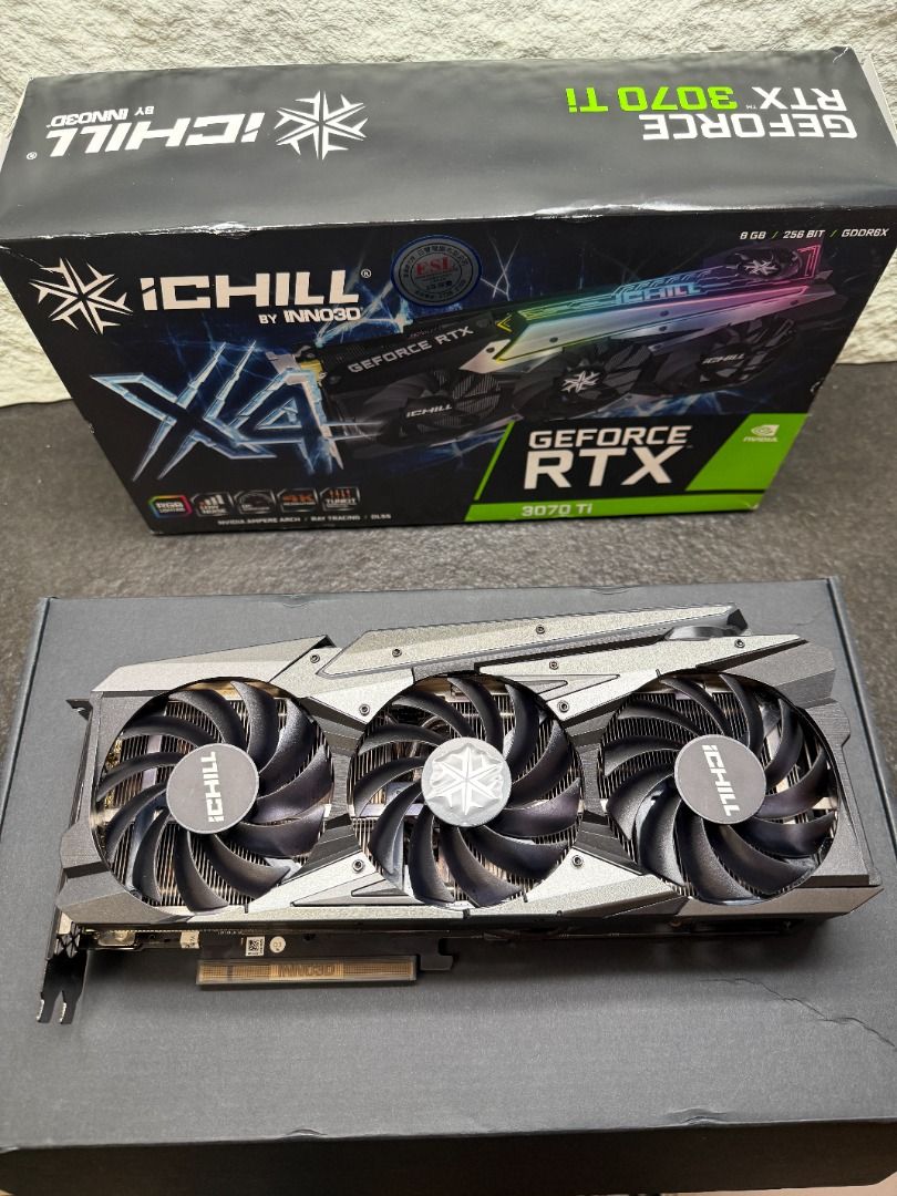 INNO3D GEFORCE RTX™ 3070 TI ICHILL X4 顯示卡 / 顯卡 / Display Card NVIDIA ...