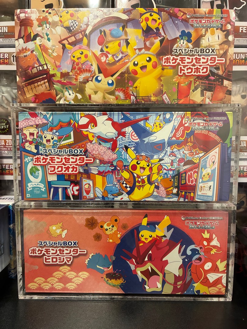 Japanese Pokemon Centre Tohoku / Hiroshima / Fukuoka Box, Hobbies ...