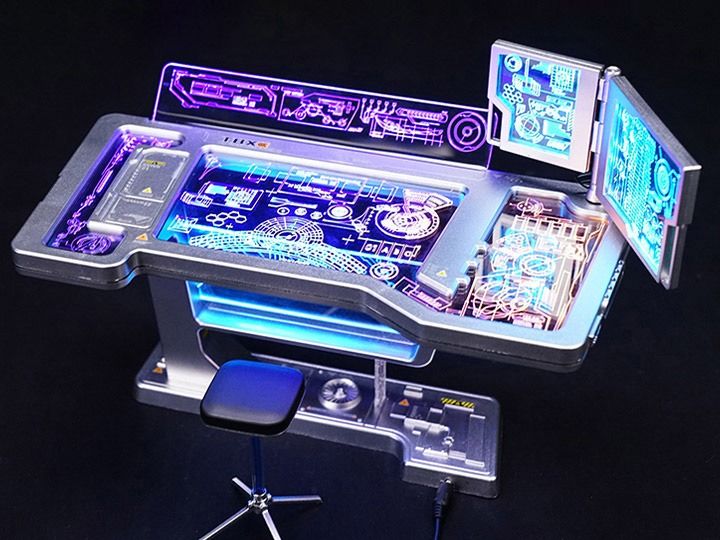 [MISB] TOYS-BOX 1/6 Tony Stark Workbench Workshop Diorama Accessory ...