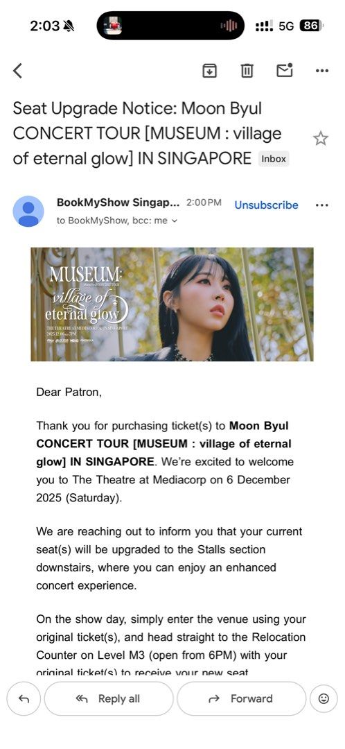 MoonByul Concert - SG (Upgraded SEAT! Selected for Hi-Bye sessions ...