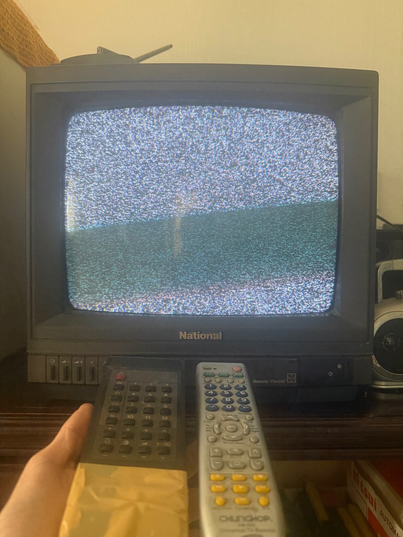 1980s National CRT TV with Remotes, TV & Home Appliances, TV ...