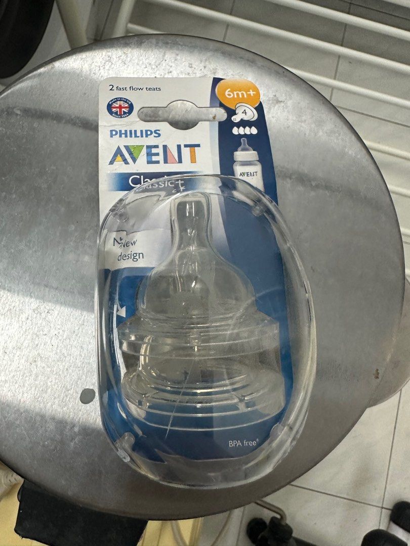 Philips Avent Classic+ Fast Flow Teats (6m+), Babies & Kids, Nursing ...