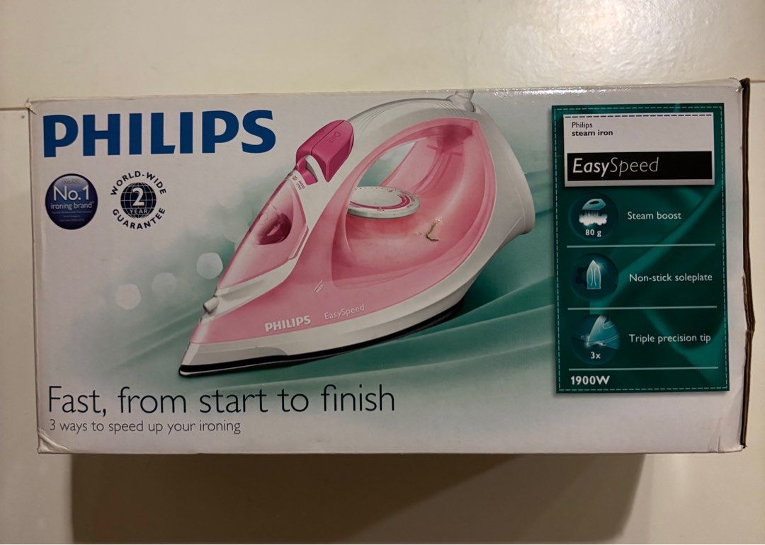 Philips EasySpeed Steam Iron - Brand New, TV & Home Appliances, Irons ...