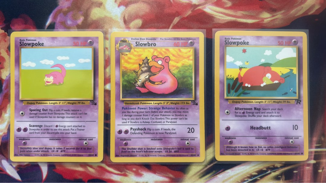 Pokemon slowpoke and slowbro cards, Hobbies & Toys, Toys & Games on ...
