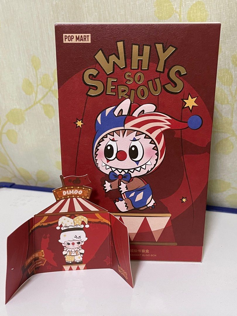POP MART Labubu-Juggling Clown Why So Serious Blind Box, Hobbies & Toys ...