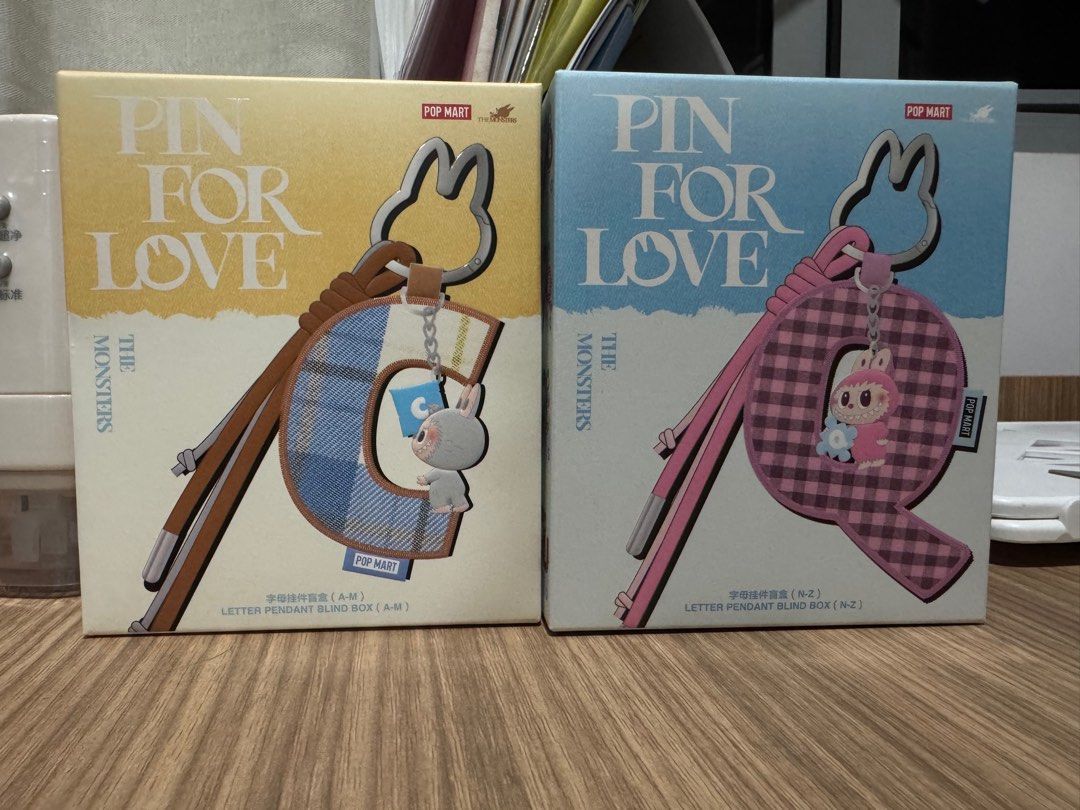 POP MART Pin For Love Letter Pendant Blind Box, Hobbies & Toys, Toys & Games on Carousell
