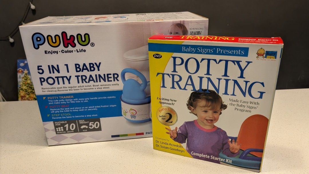Puku 5-in-1 Baby Potty Trainer & Potty Training DVD, Babies & Kids ...