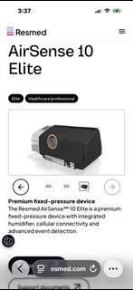 ResMed AirSense 11 Auto CPAP Machine, Health & Nutrition, Medical ...