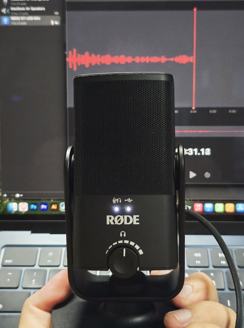 RODE NT-USB MINI STUDIO QUALITY BLACK MICROPHONE USB AND TYPE C WINDOW ...