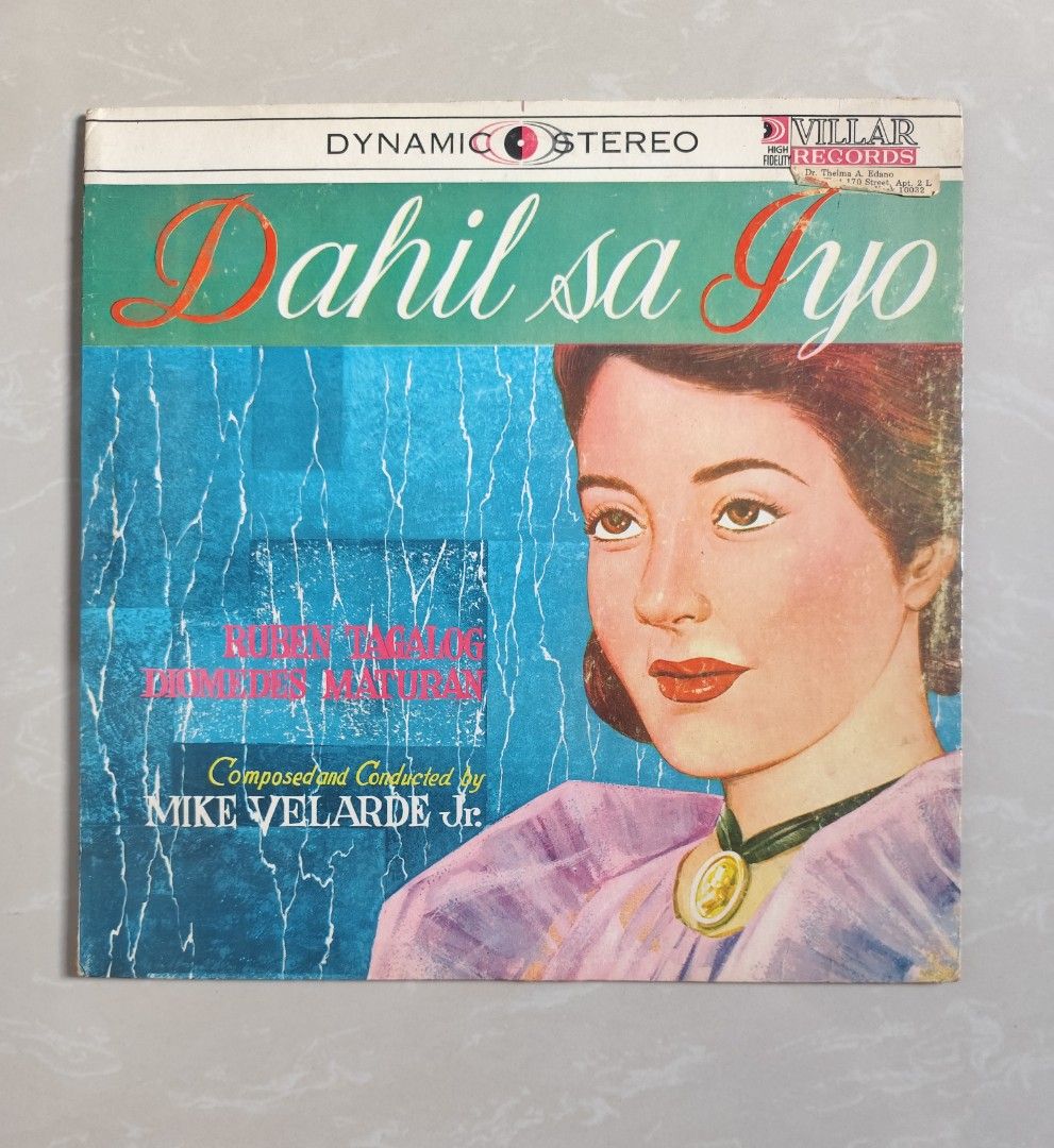 Ruben Tagalog & Diomedes Maturan Dahil Sa Iyo OPM Vinyl Record Original ...