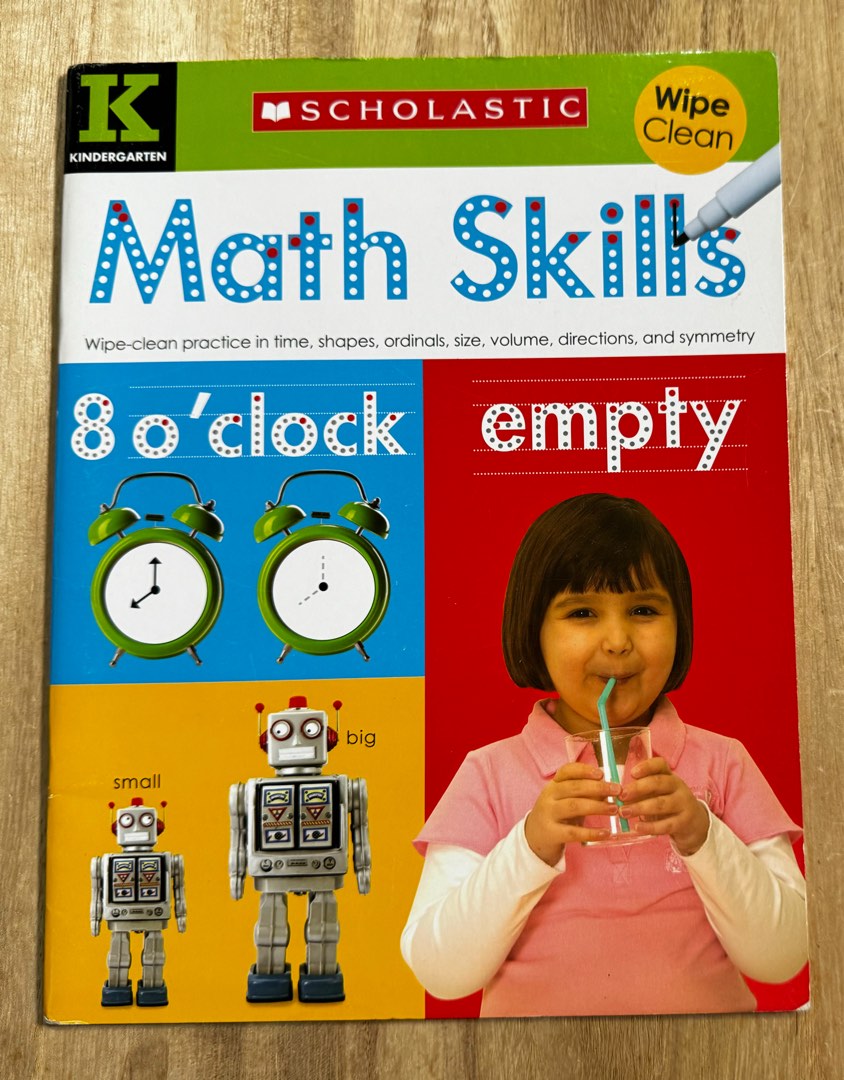 Scholastic Math Skills Kindergarten Workbook, Hobbies & Toys, Books ...