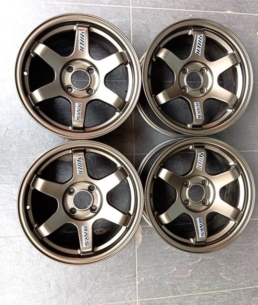 SPORT Rim TE37 15" MYVI BEZZA VIOS CITY SAGA YARIS JAZZ ALMERA MAZDA 2 ...
