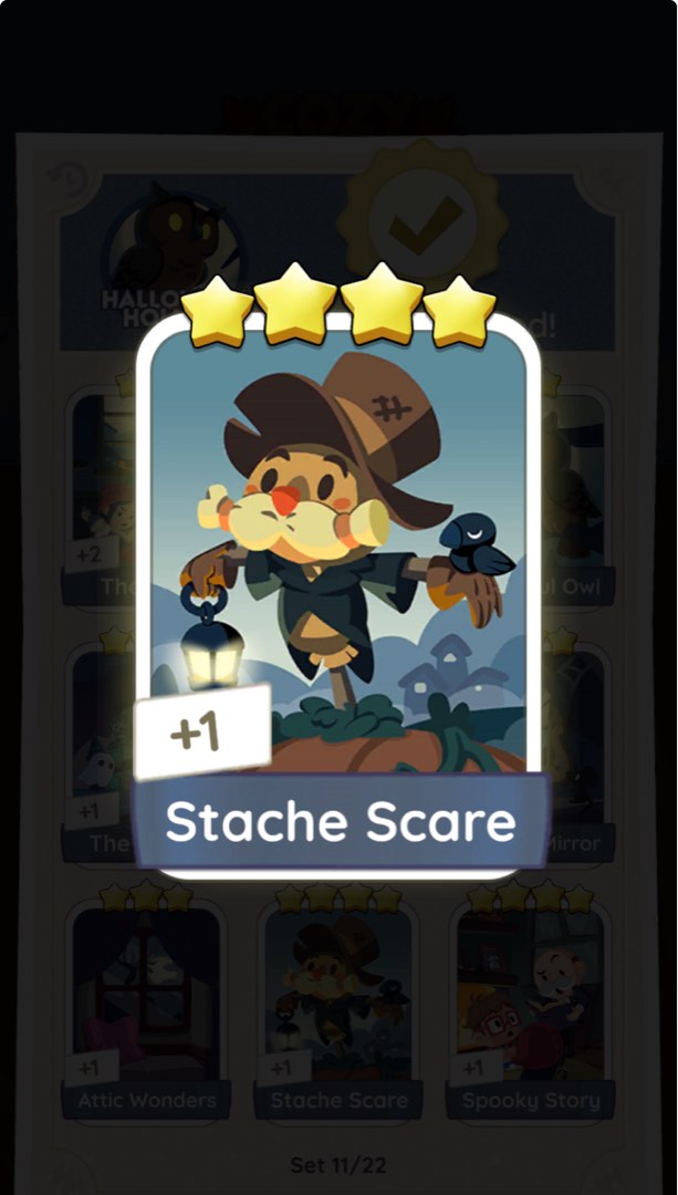 Stache scare💙 monopoly go 4 star sticker card💙, Toys & Collectibles ...