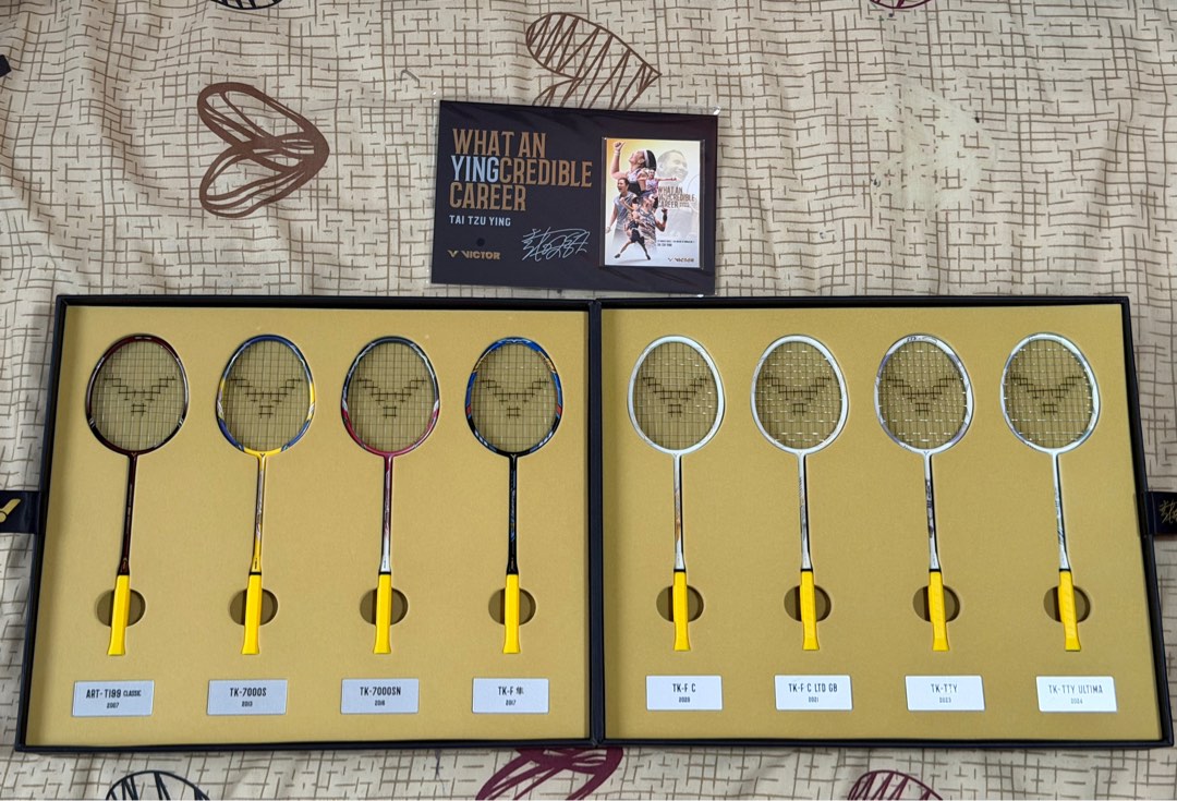 Tai Tzu Ying Legacy Racket Miniature Collection, Hobbies & Toys, Toys ...