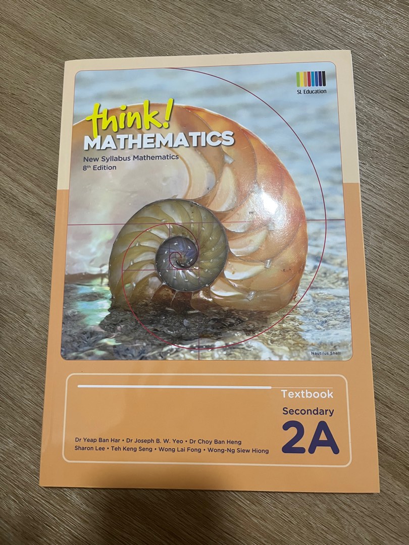 Think! Mathematics Secondary 2A/2B Textbook, Hobbies & Toys, Books ...
