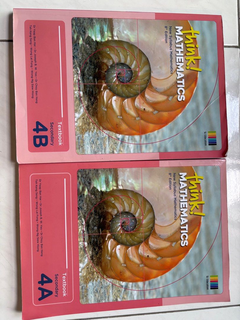 Think! Mathematics Textbook 4A & 4B, Hobbies & Toys, Books & Magazines ...