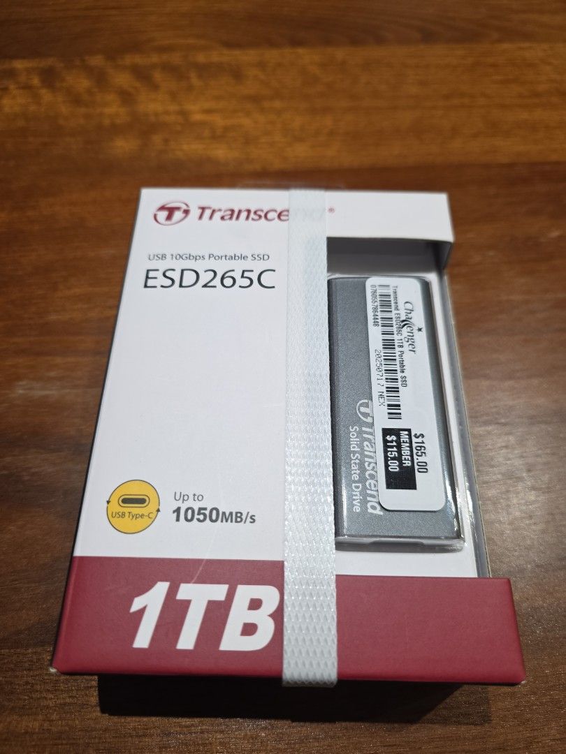 Transcend portable SSD ESD265C 1 TB, Computers & Tech, Parts ...