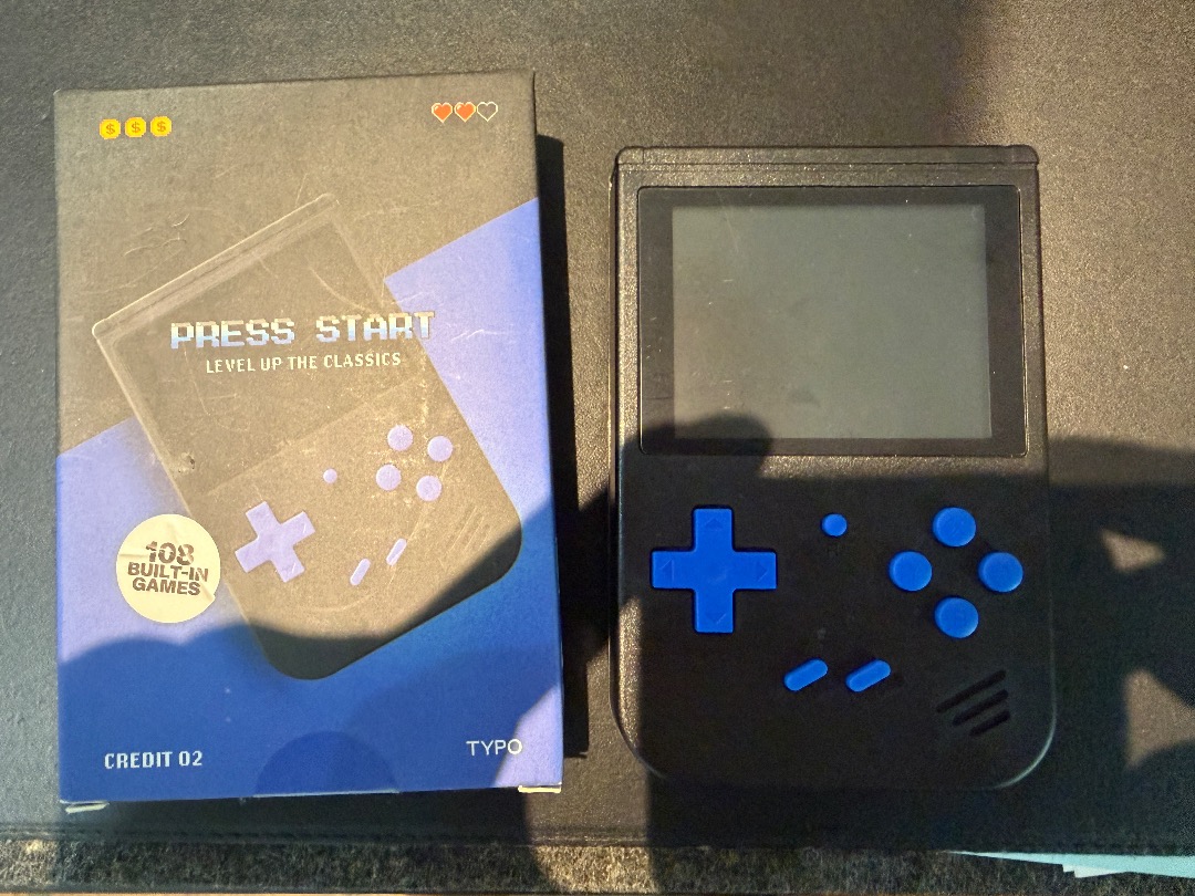 TYPO Handheld Game Console - 100 Built-in Games, Video Gaming, Video ...