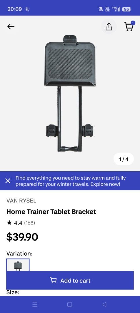 Van Rysel Home Trainer Tablet Bracket, Sports Equipment, Bicycles ...