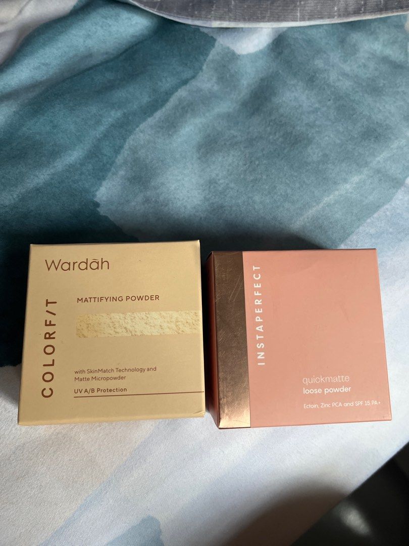 Wardah Colorfit Mattifying Powder & Instaperfect Quickmatte Loose ...