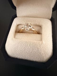 2 Carat Engagement Ring – Éclat by Oui (Diamond Simulant) – Size 7 Open ...