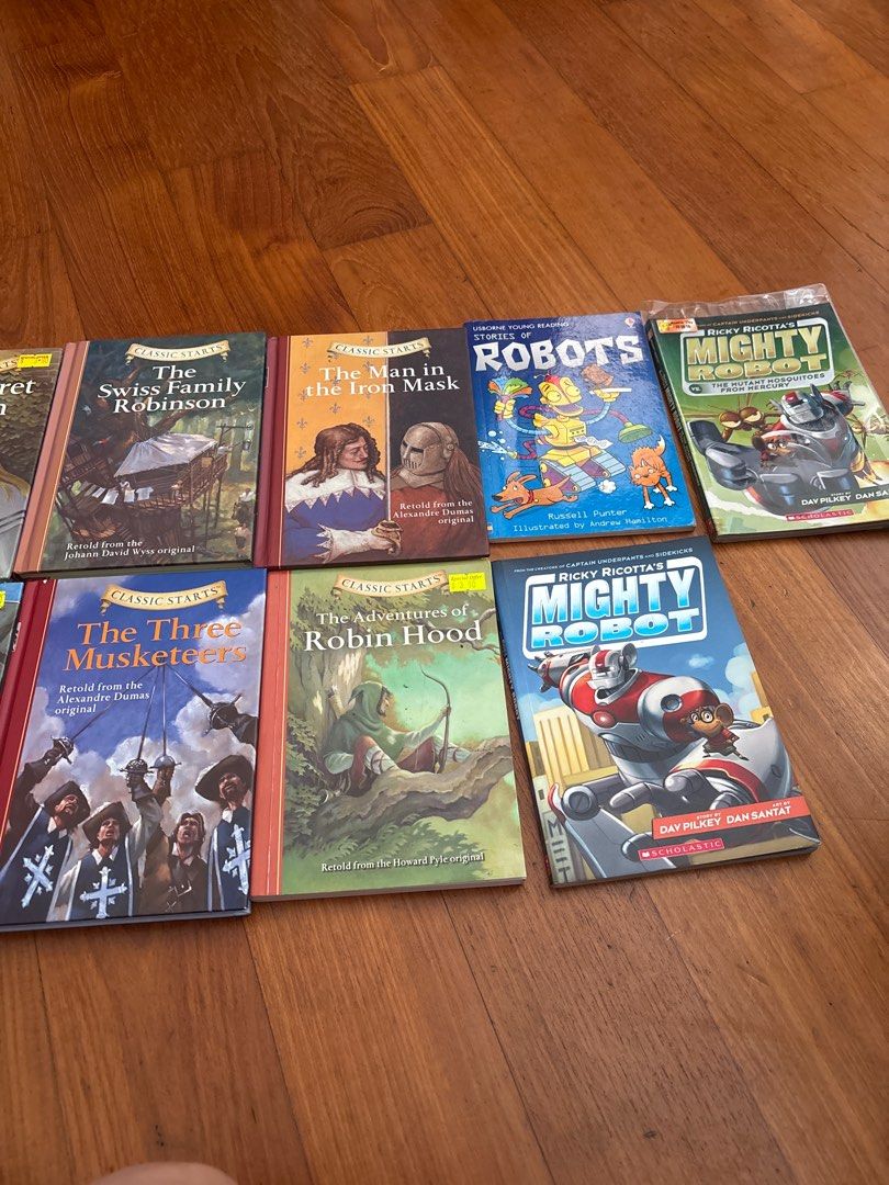 $10 for 11 books-Classic Starts & Ricky Ricotta's Mighty Robot Books ...