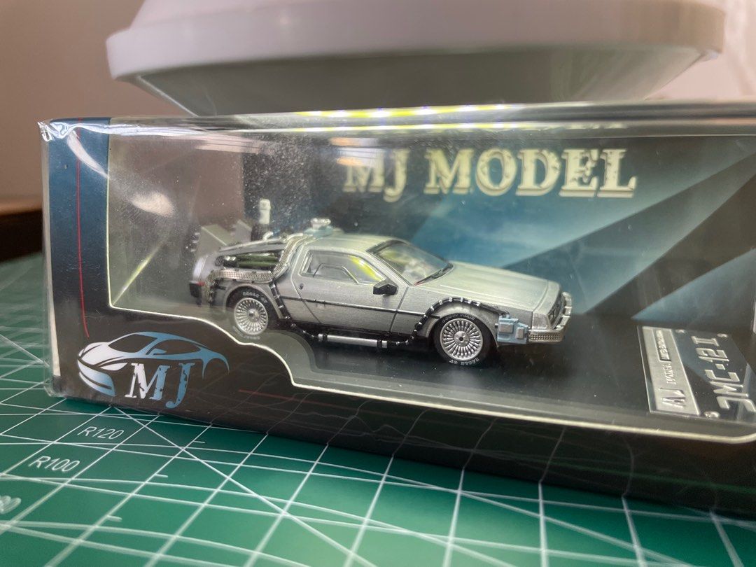 1/64 Back to the future car vehicle MJ Model DeLorean DMC-12 Diecast ...