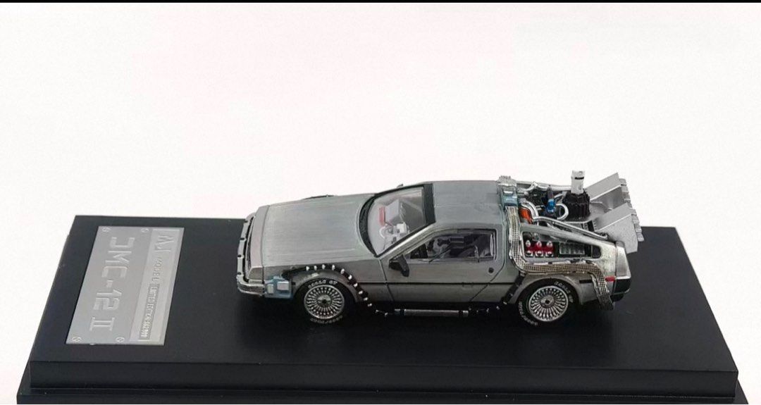 1/64 Back to the future car vehicle MJ Model DeLorean DMC-12 Diecast ...