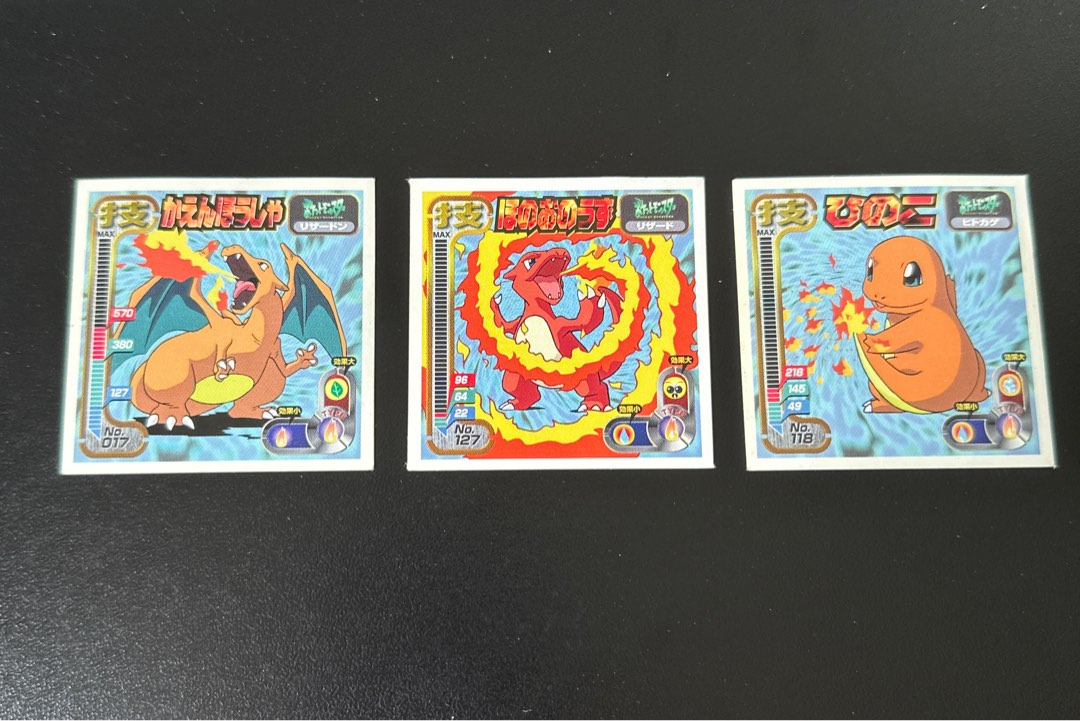 1998 Amada Charizard sticker set - Pokemon, Hobbies & Toys, Toys ...