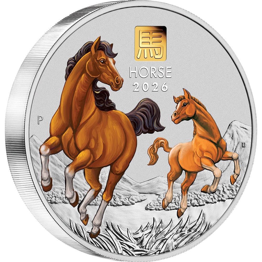 2026 1kg Australia Lunar Series III Year of the Horse .9999 Silver ...
