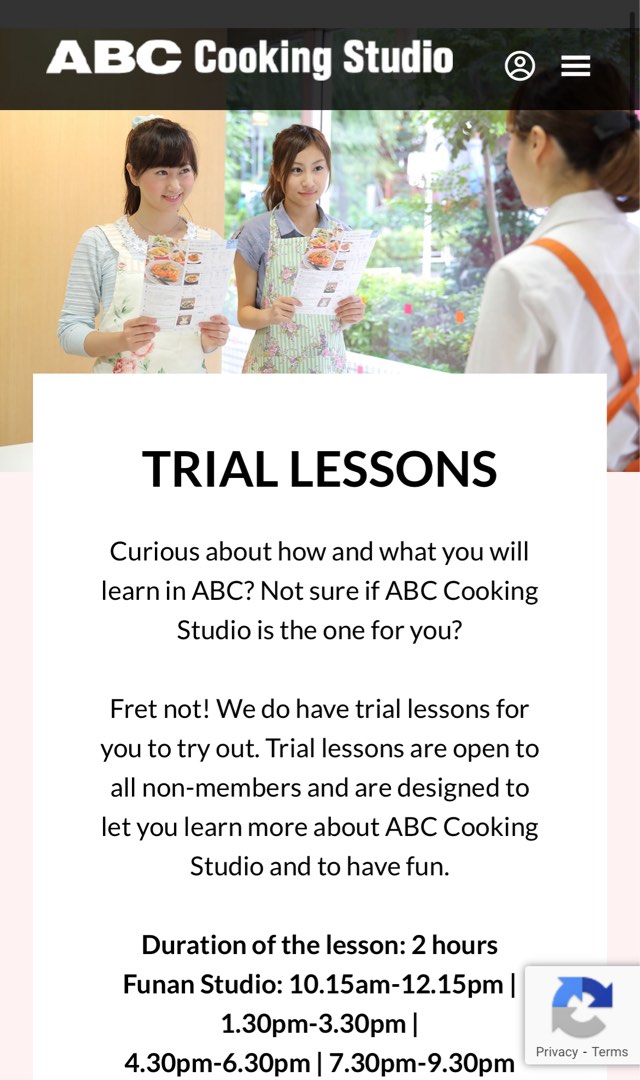 ABC cooking studio trial lesson for 2 pax, Tickets & Vouchers, Vouchers ...