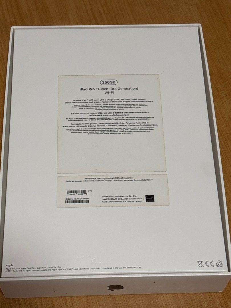 Apple iPad Pro 11-inch (3rd Gen) 256GB Grey 256GB, Mobile Phones ...