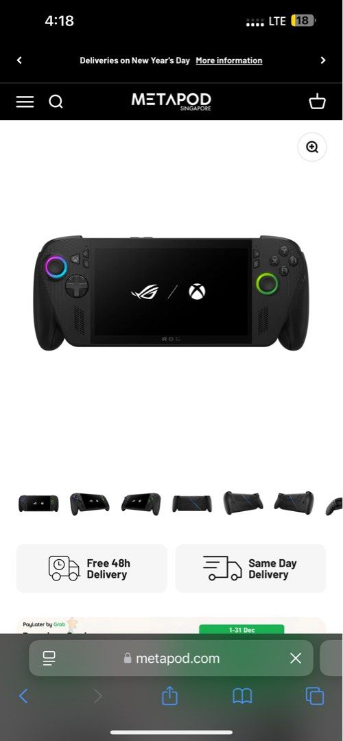 ASUS ROG Ally X Handheld Gaming Console, Video Gaming, Video Game ...