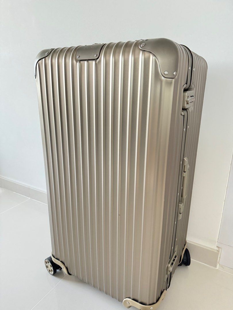 Authentic Rimowa Original Trunk Plus - Titanium, Hobbies & Toys, Travel ...