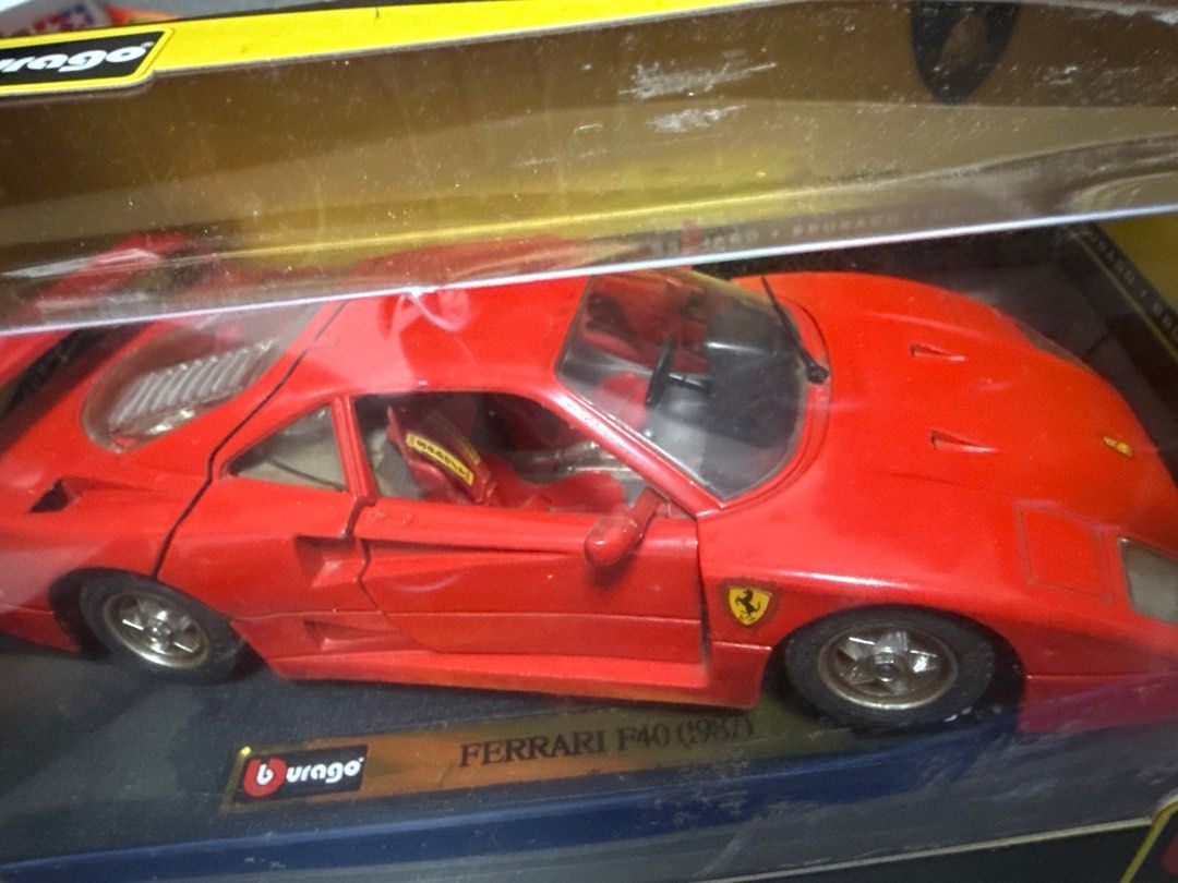 Bburago Ferrari F40 (1987) Diecast Model, Hobbies & Toys, Toys & Games ...