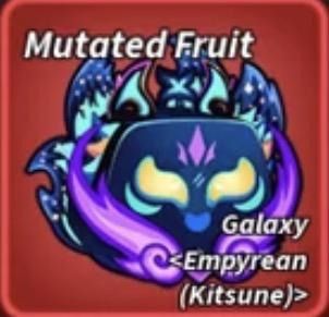 Blox Fruits Galaxy Empyrean Kitsune Mutated Skin Fruit, Video Gaming ...