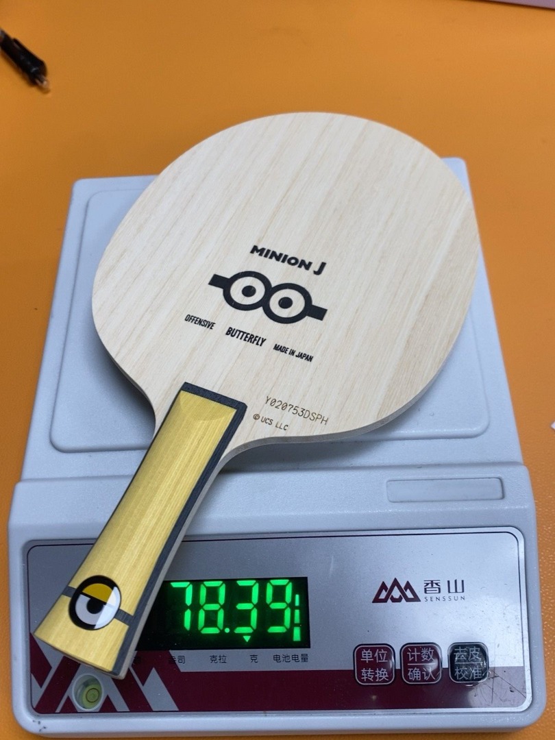 【限量聯名】蝴蝶BUTTERFLY 小黃人MINION J 乒乓球拍底板 FL37321 日本製 全新, 運動產品, 運動與體育, 運動與體育 ...