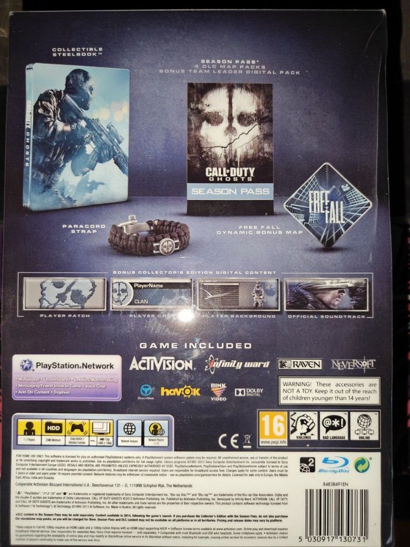Call of duty ghost - Collector's ED, Video Gaming, Video Games ...