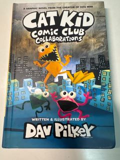 Dav Pilkey Dog Man and Cat Kid Comic Club Books Hard Cover Scholastic ...