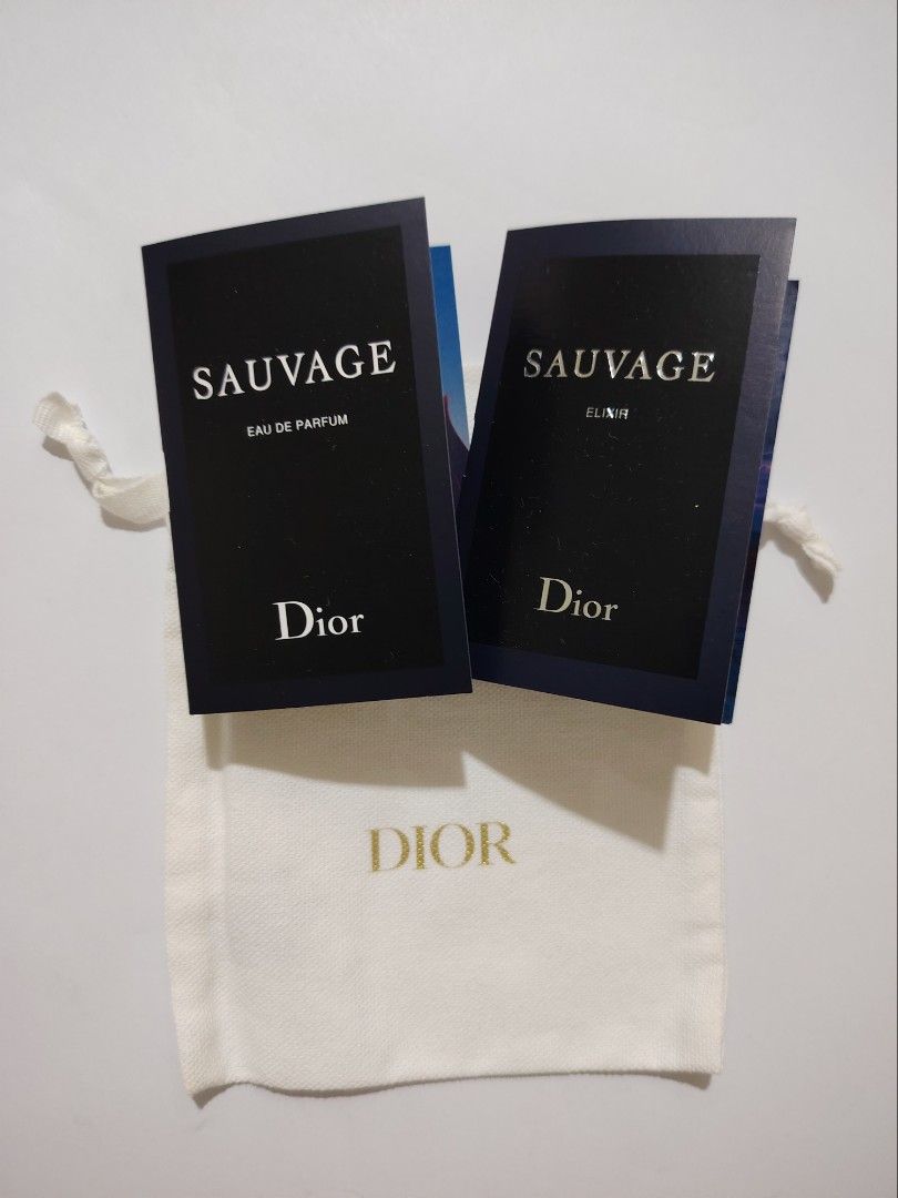 Dior Sauvage Eau de Parfum & Elixir Sample Men Fragrance, Beauty ...