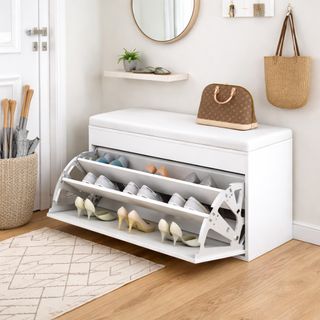 Plastic Shoe Racks Outdoor Corridor Shoe Layer Rack | Furniture Shoe ...