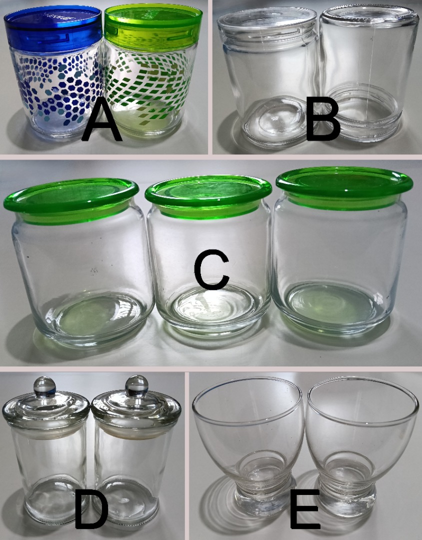 Glass Containers Set, Furniture & Home Living, Home Improvement ...