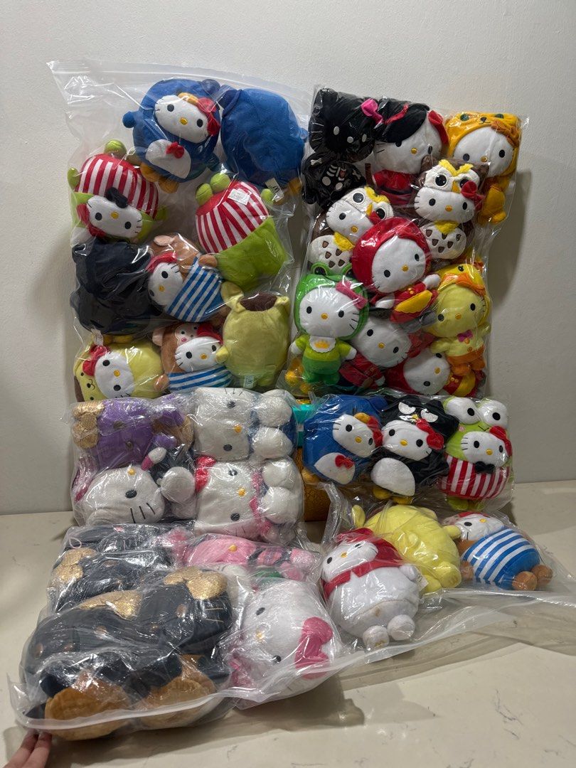 Hello Kitty Plushies - Assorted Designs, Hobbies & Toys, Toys & Games ...
