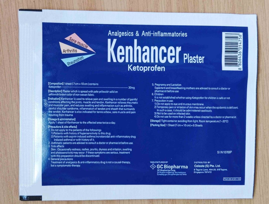 Flash Sale 🔥 💯 Kenhancer Plaster Ketoprofen (6 sheets per packet ...