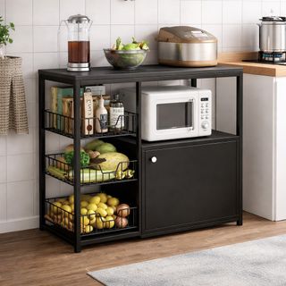 Kitchen Corner Pot Rack - Black, Furniture & Home Living, Furniture ...