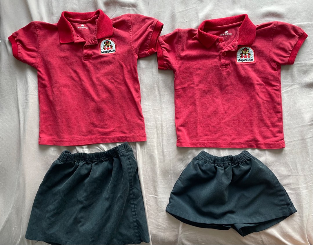Maple Bear School Uniform Set, Babies & Kids, Babies & Kids Fashion on ...